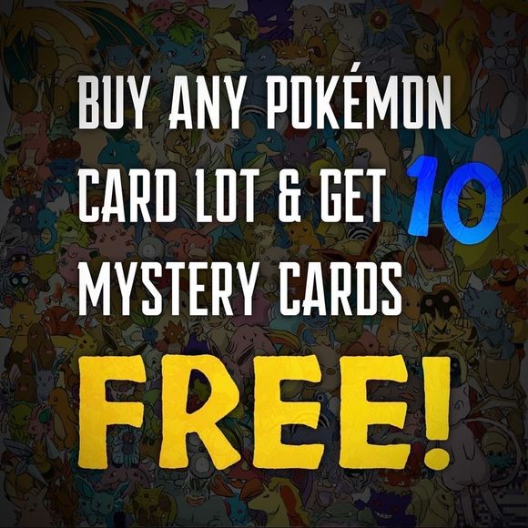 Pokemon | Toys | Buy Any Pokmon Card Lot Receive Free Mystery Cards ...